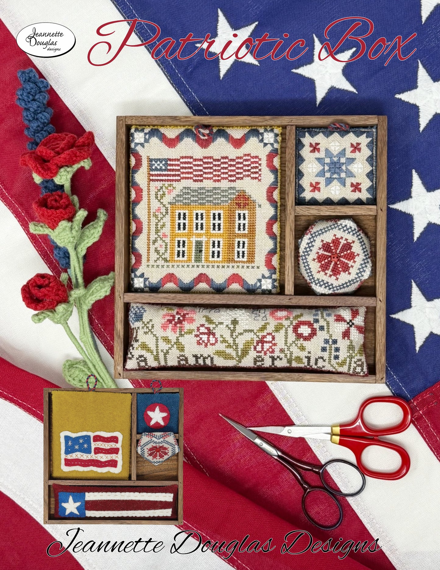 Jeannette Douglas Designs Patriotic Box – The Stitching Corner